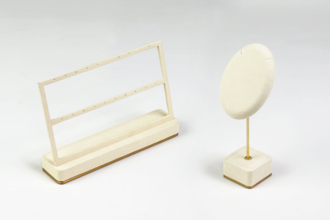 [DISPLAYS] Ecru and Golden Metal Base – TUTU DISPLAY