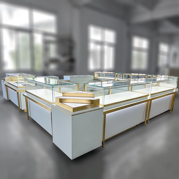 DM239 Luxury Store Center Island Display Cabinet Kiosk – TUTU DISPLAY