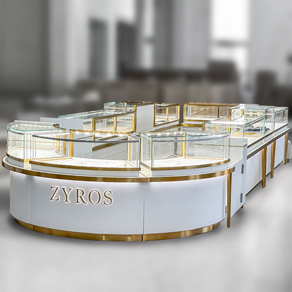 DM259 Luxury Store Center Island Display Cabinet Kiosk – TUTU DISPLAY