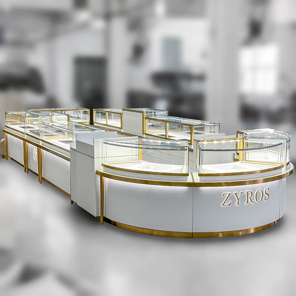 DM259 Luxury Store Center Island Display Cabinet Kiosk – TUTU DISPLAY