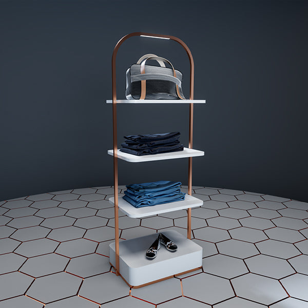 CR008 Retail Clothes Display Rack 4 Shelves – TUTU DISPLAY